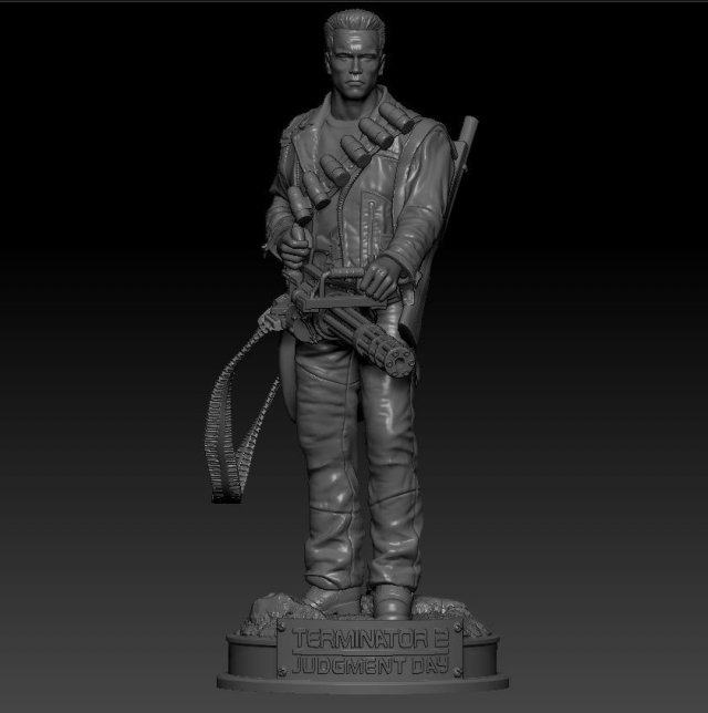 terminator 2 judgment day 3D Print Model in Figurines 3DExport