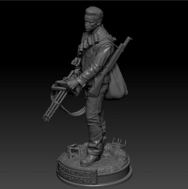 terminator 2 judgment day 3D Print Model in Figurines 3DExport