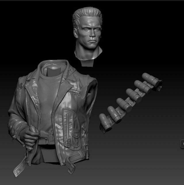 terminator 2 judgment day 3D Print Model in Figurines 3DExport