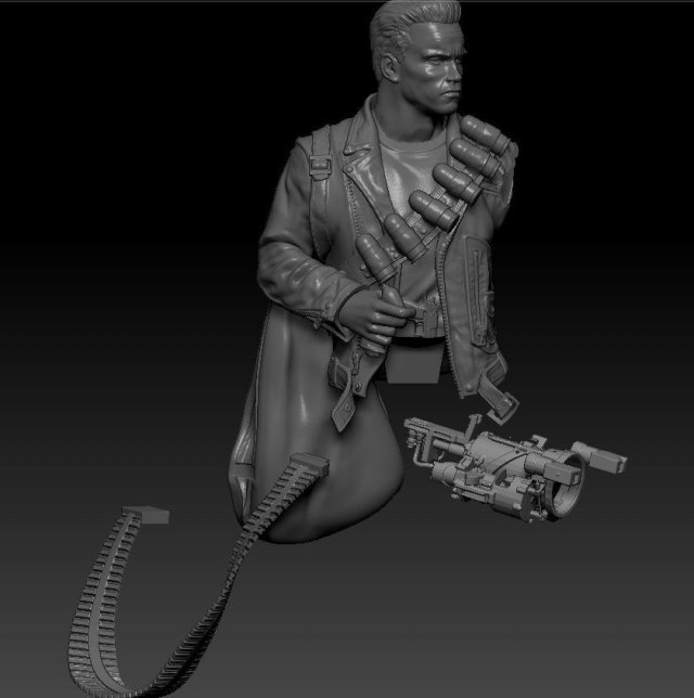 terminator 2 judgment day 3D Print Model in Figurines 3DExport