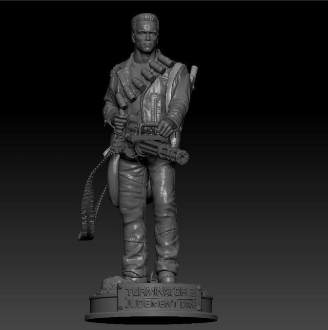 terminator 2 judgment day 3D Print Model in Figurines 3DExport