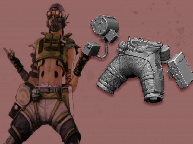 octane from apex legends 3D Print Model in Figurines 3DExport