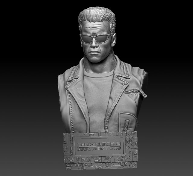 Terminator 2 Judgment Day Bust 2 3D Print Model in Figurines 3DExport