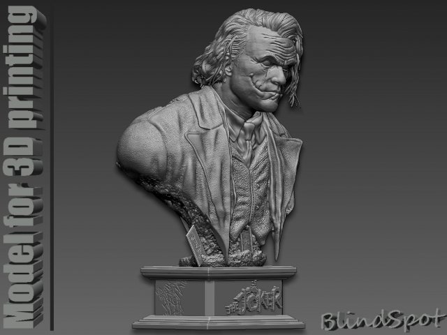 Joker 3D Print Model in Figurines 3DExport