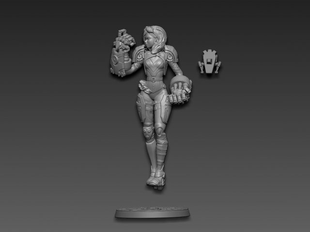 League of legends vai arcane Modelo de impresión 3D in Mujer 3DExport