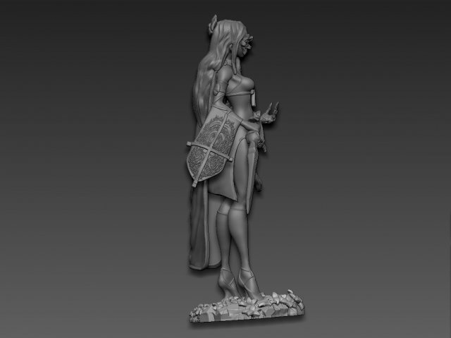 Zero Drakengard 3D Print Model in Woman 3DExport