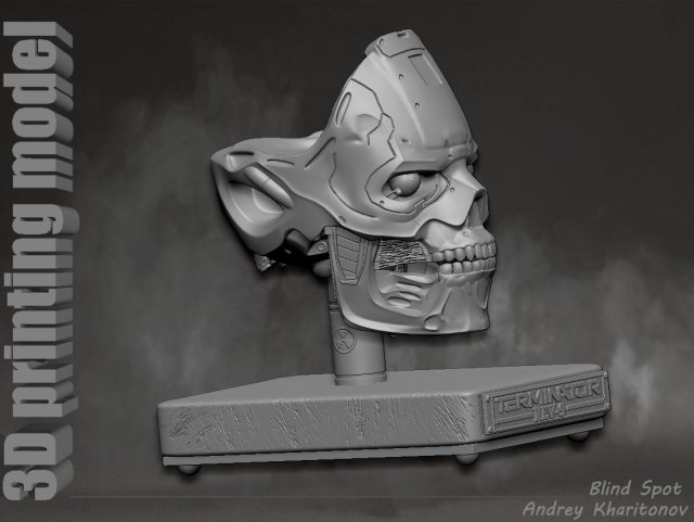 The Terminator REV-9 3D Print Model in Monsters & Creatures 3DExport
