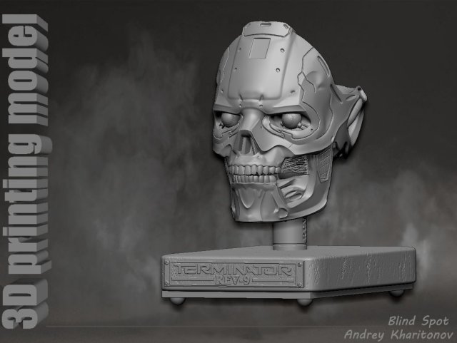 The Terminator REV-9 3D Print Model in Monsters & Creatures 3DExport