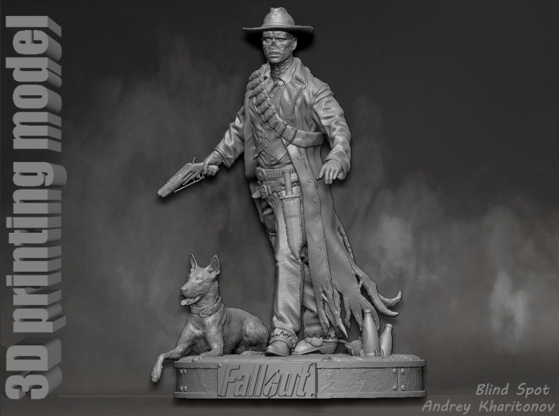 Ghoul Fallout 3D Print Model in Monsters & Creatures 3DExport