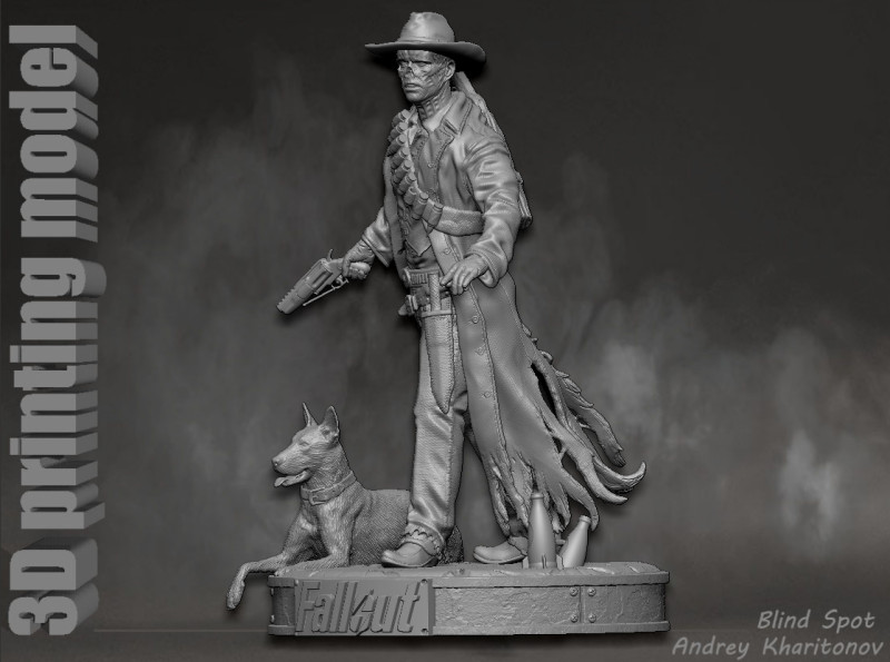 Ghoul Fallout 3D Print Model in Monsters & Creatures 3DExport