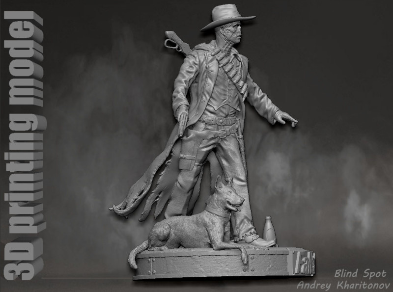 Ghoul Fallout 3D Print Model in Monsters & Creatures 3DExport