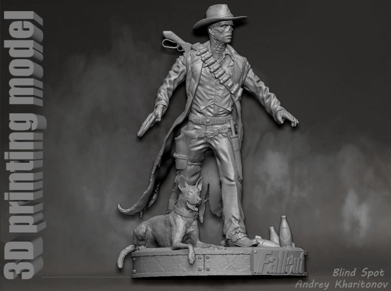 Ghoul Fallout 3D Print Model in Monsters & Creatures 3DExport