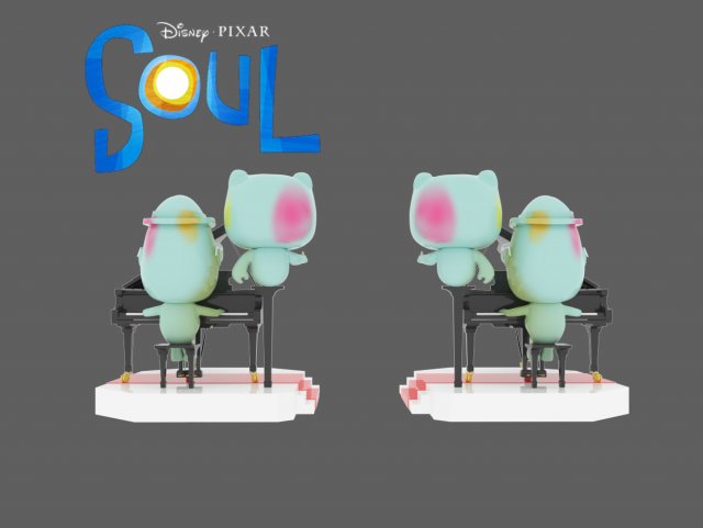 the soul movie pixar 3d print model 3D Print Model in Sculpture 3DExport