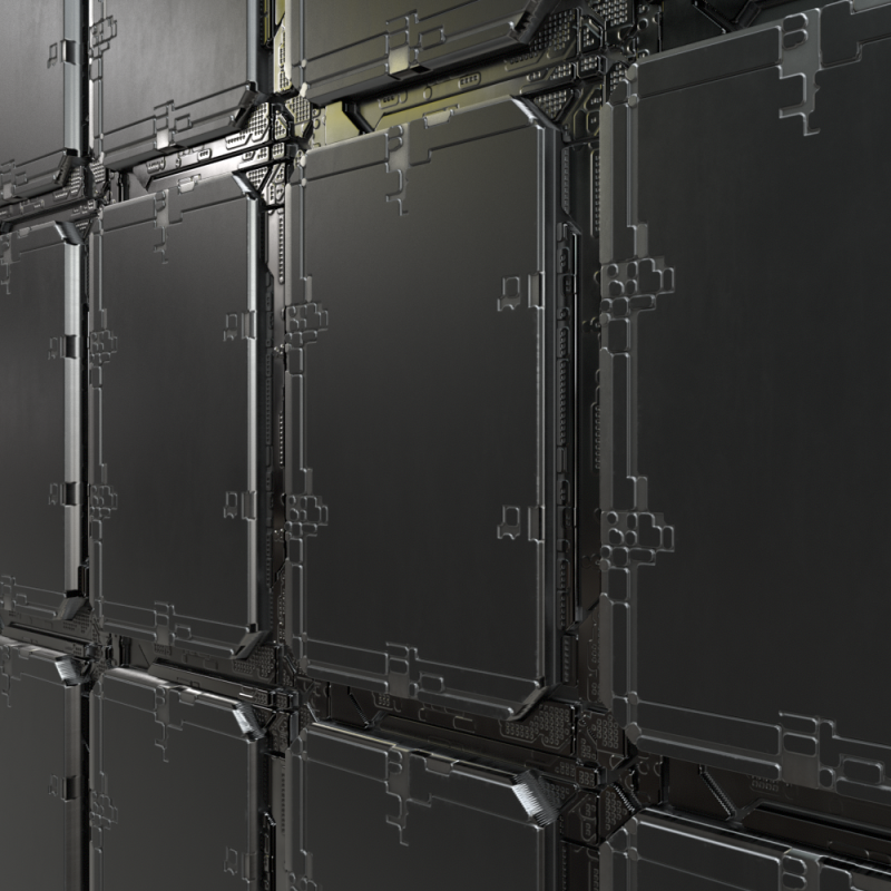 Sci-fi panel 32 PBR Texture CG Dokuları in 3D Dokuları 3DExport