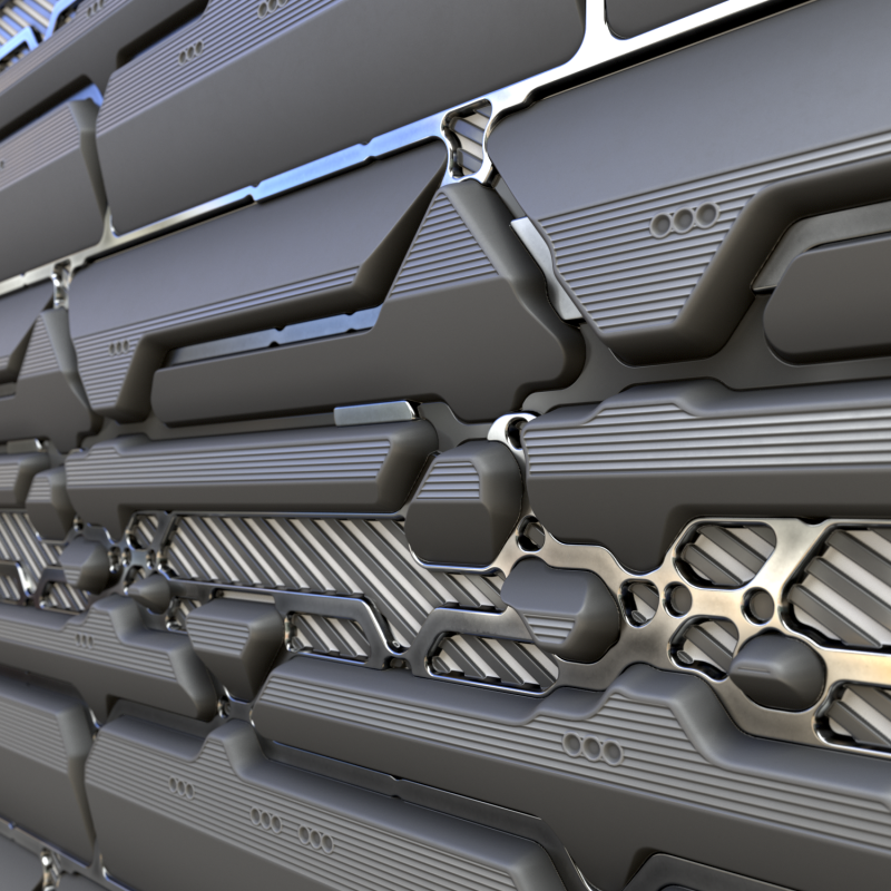 Sci-fi panel 70 PBR Texture CG Textures in 3D Textures 3DExport