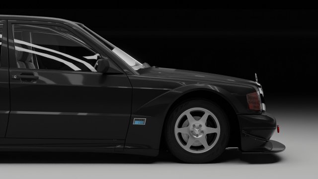 Mercedes benz 190E 3D Model in Sport Cars 3DExport