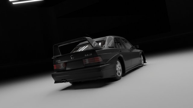 Mercedes benz 190E 3D Model in Sport Cars 3DExport