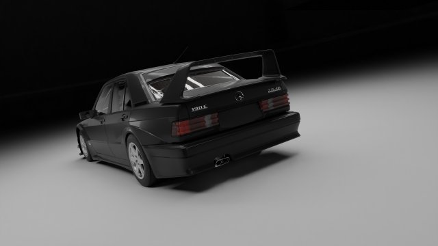 Mercedes benz 190E 3D Model in Sport Cars 3DExport