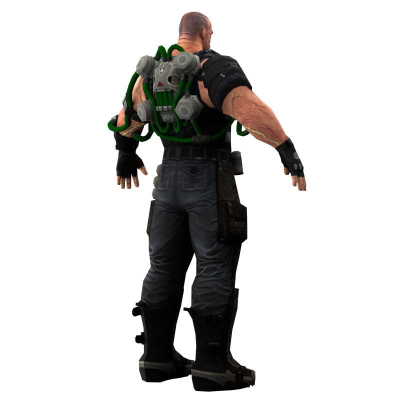 Villain Bane 3D Model in Cartoon 3DExport