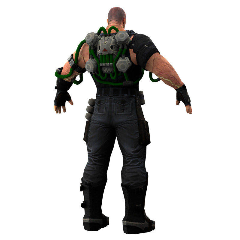Villain Bane 3D Model in Cartoon 3DExport