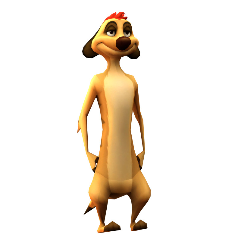 Timon 3D Model in Cartoon 3DExport