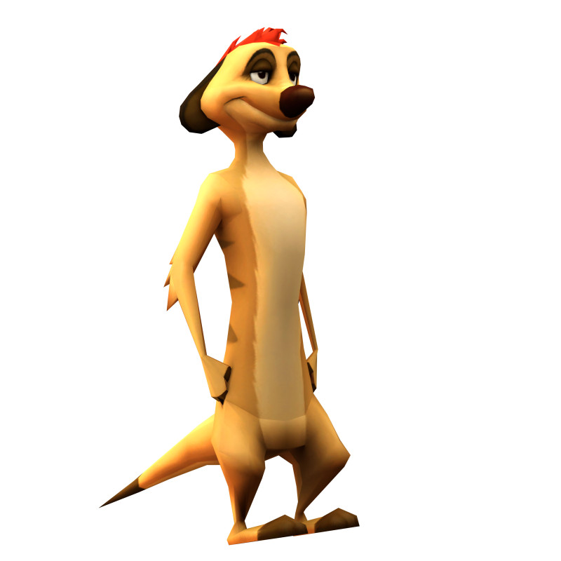 Timon 3D Model in Cartoon 3DExport