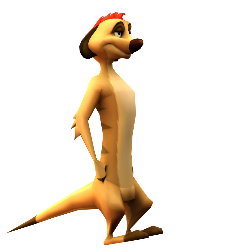 Timon 3D Model in Cartoon 3DExport