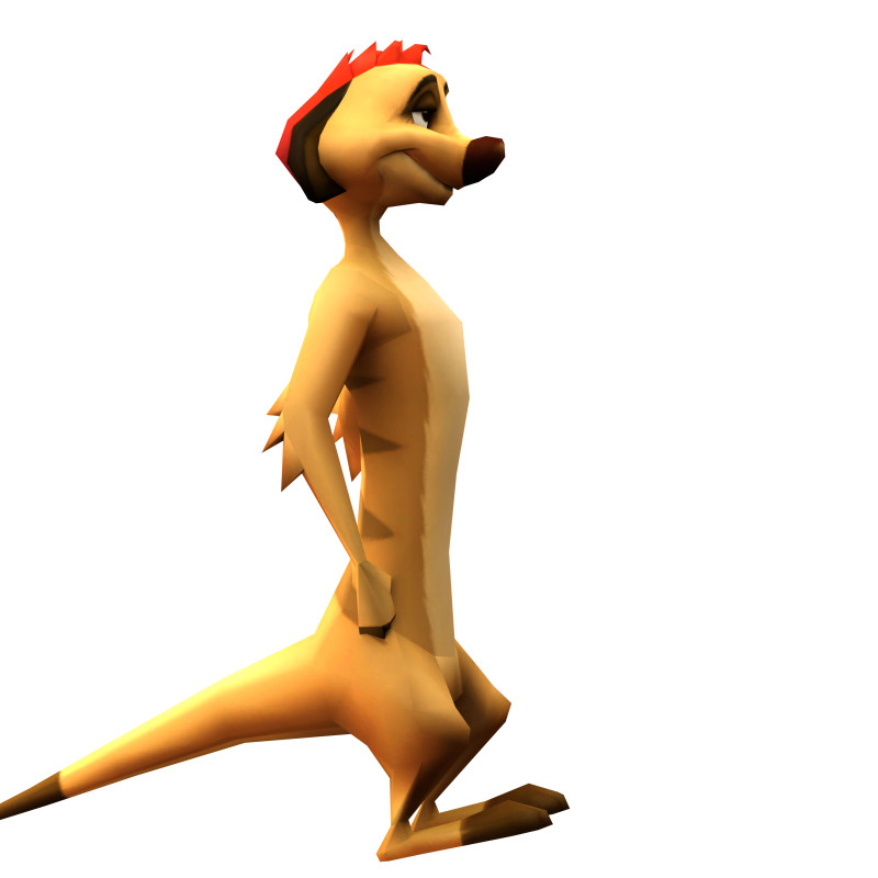 Timon 3D Model in Cartoon 3DExport