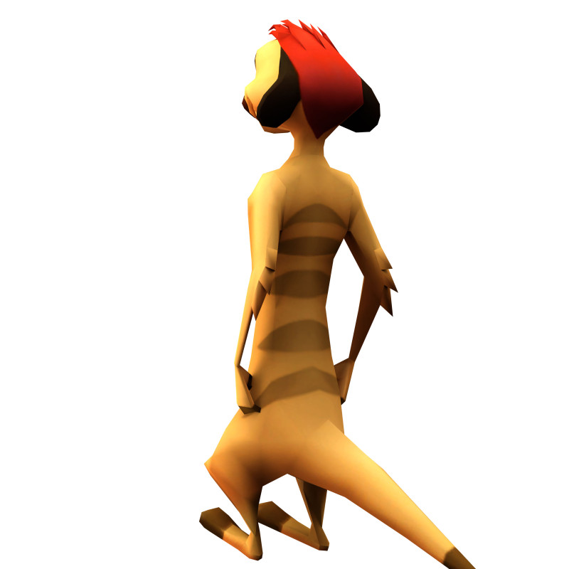 Timon 3D Model in Cartoon 3DExport