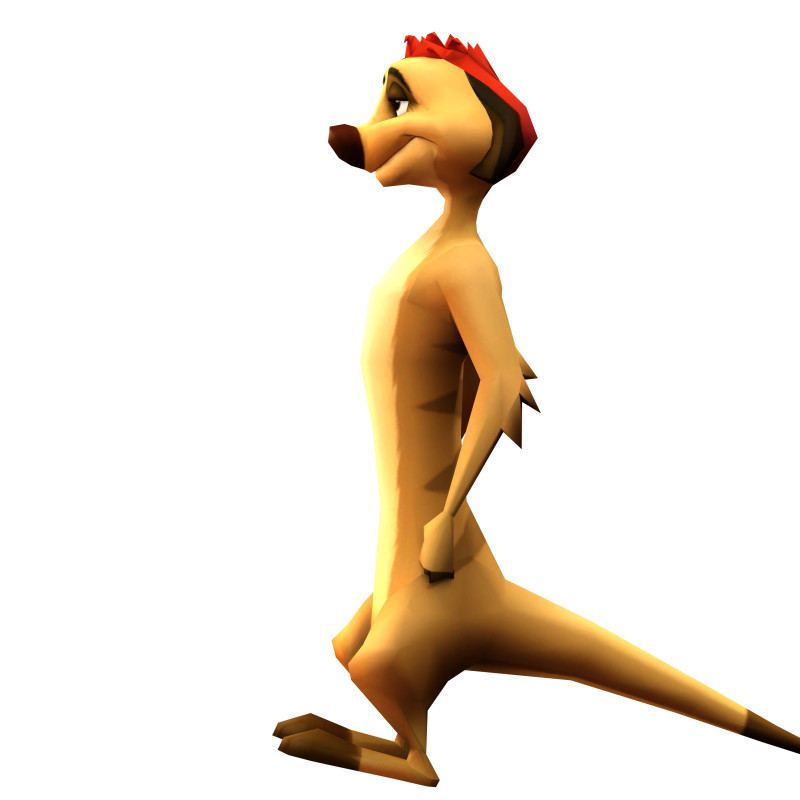 Timon 3D Model in Cartoon 3DExport