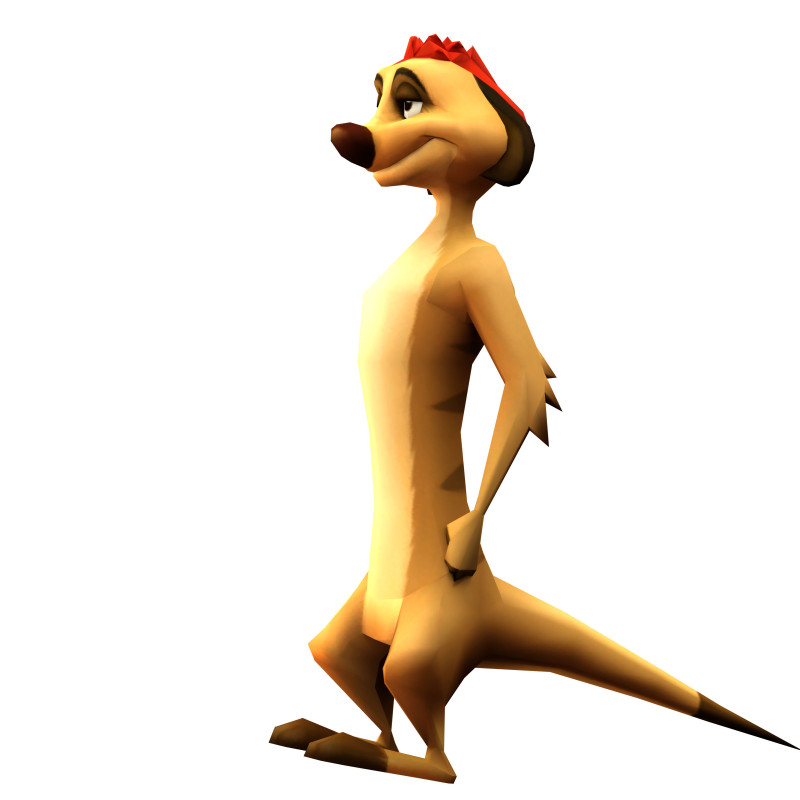 Timon 3D Model in Cartoon 3DExport