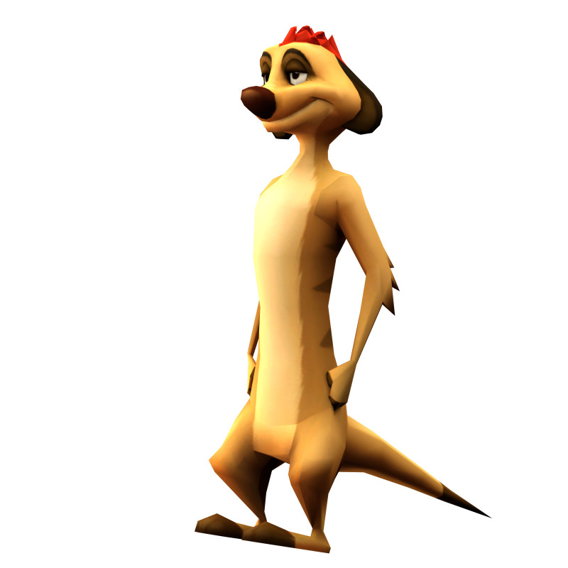 Timon 3D Model in Cartoon 3DExport