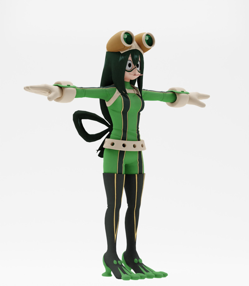 Tsuyu Asui 3d Model In Fantasy 3dexport
