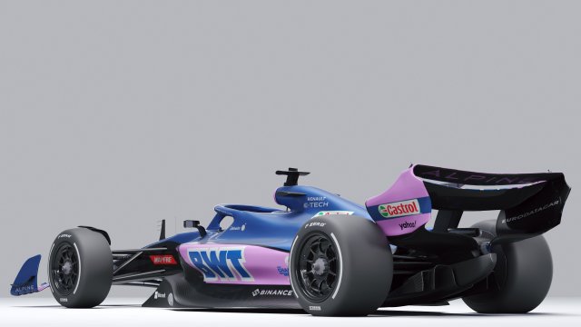 F1 Alpine A522 2022 3D Model in Racing 3DExport