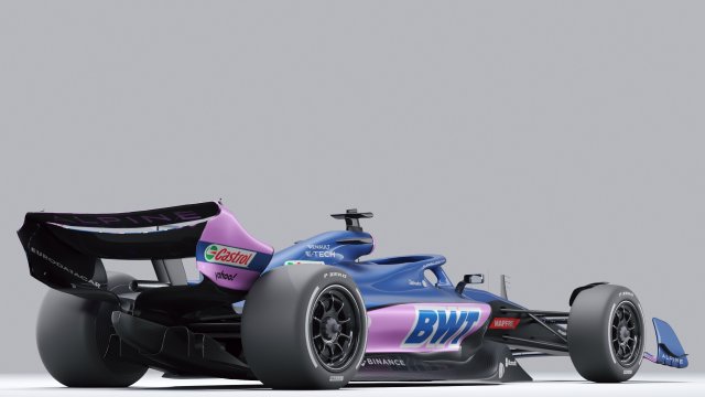 F1 Alpine A522 2022 3D Model in Racing 3DExport
