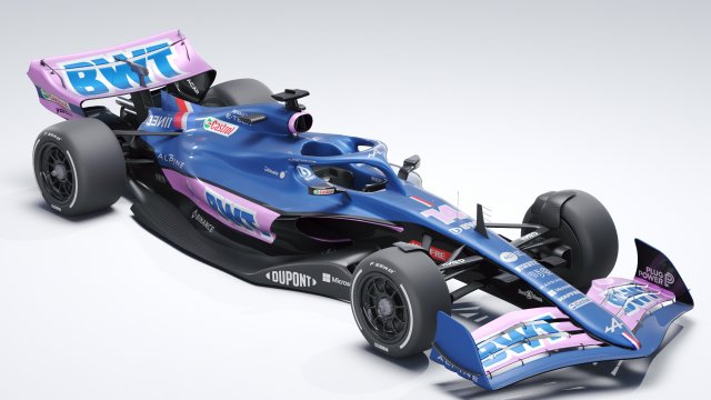 F1 Alpine A522 2022 3D Model in Racing 3DExport
