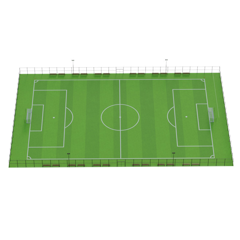 Soccer Field 3D Model in Sports Equipment 3DExport