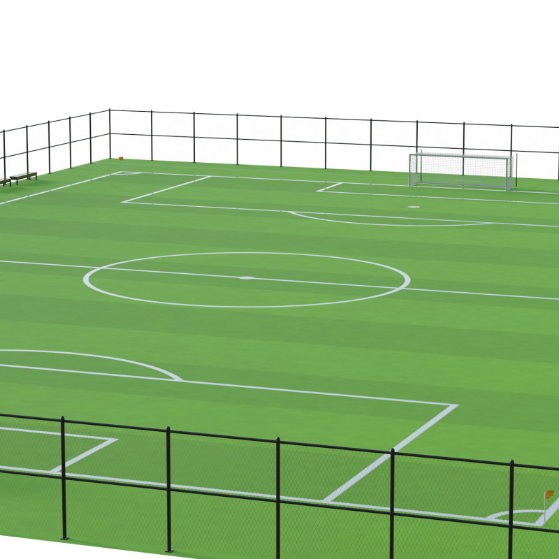 Soccer Field 3D Model in Sports Equipment 3DExport