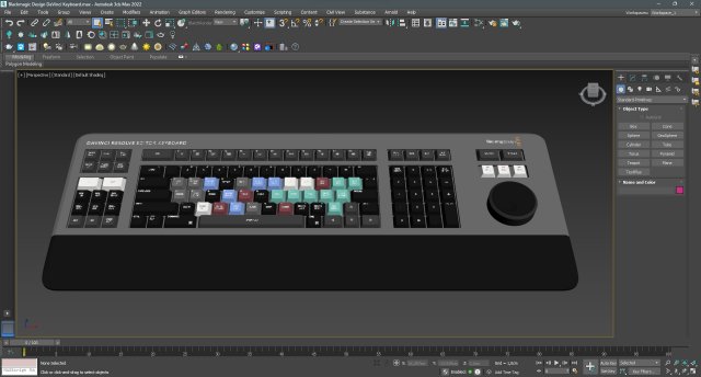 Blackmagic Design DaVinci Keyboard 3D Model in Computer 3DExport