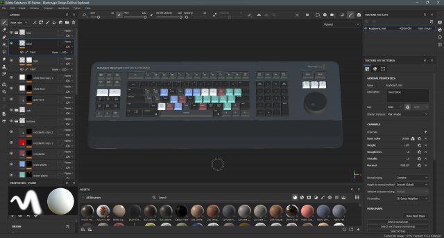 Blackmagic Design DaVinci Keyboard 3D Model in Computer 3DExport