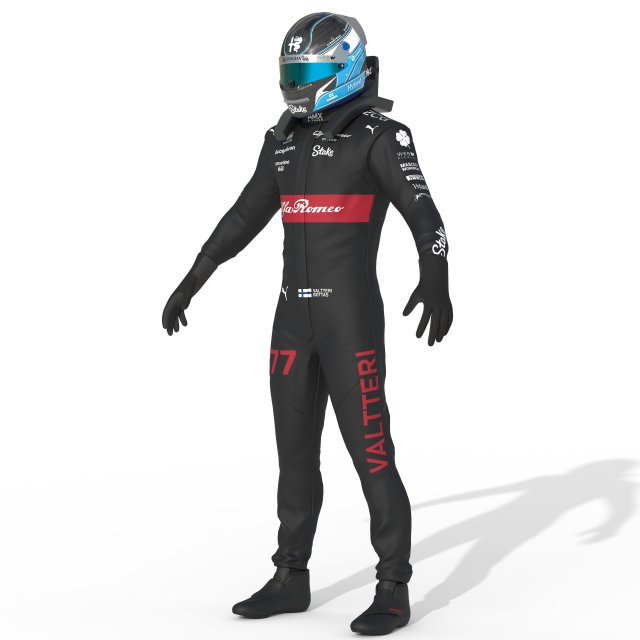 F1 Alfa Romeo Suit 2023 3D Model in Sports Equipment 3DExport