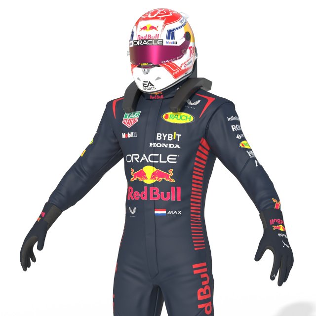 F1 Red Bul Suit 2023 3D Model in Sports Equipment 3DExport