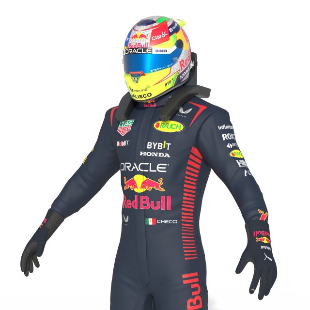 F1 Red Bul Suit 2023 3D Model in Sports Equipment 3DExport