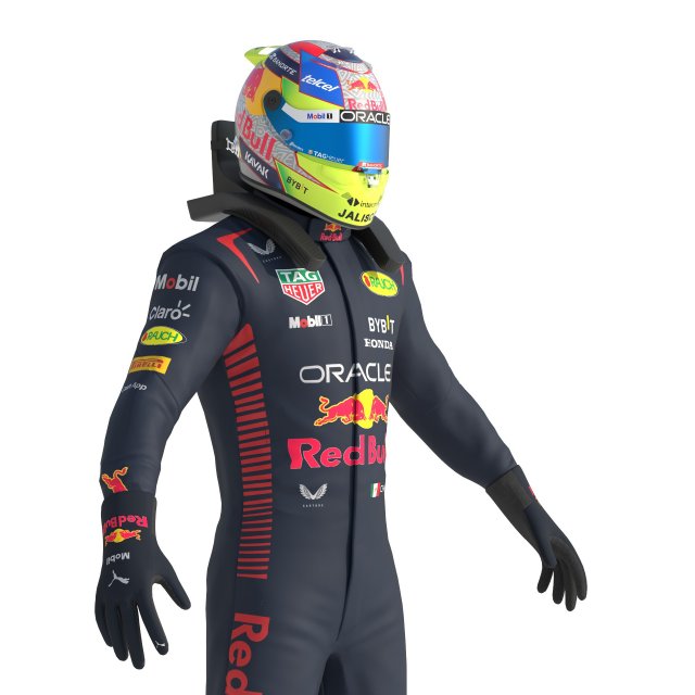 F1 Red Bul Suit 2023 3D Model in Sports Equipment 3DExport