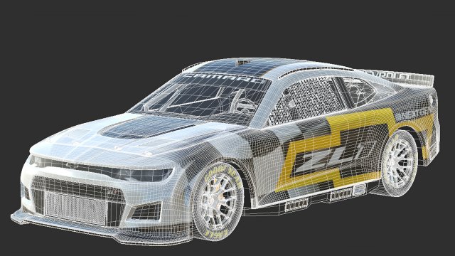 Chevrolet Camaro ZL1 Nascar Nextgen 2022 3D Model in Racing 3DExport