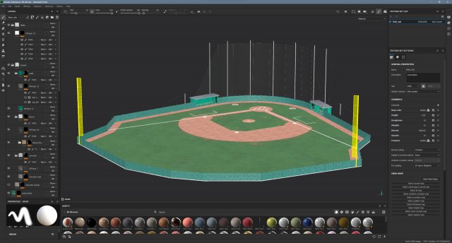 Baseball Field 3D Model in Stadium 3DExport
