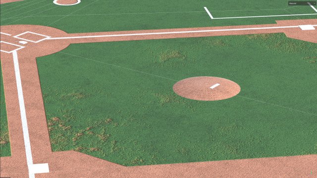 Baseball Field 3D Model in Stadium 3DExport
