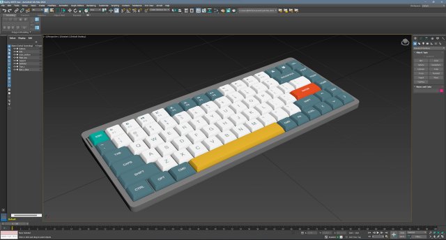 Nuphy AIR75 Keyboard 3D Model in Computer 3DExport