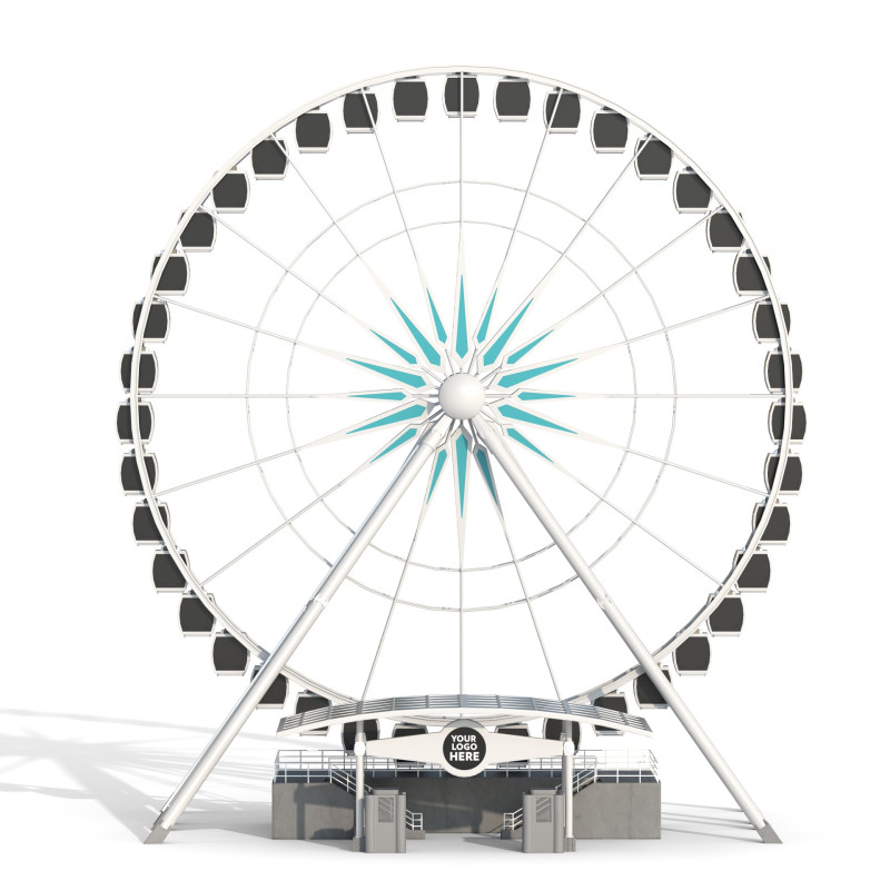 Sky Wheel 3D Model in Environment 3DExport