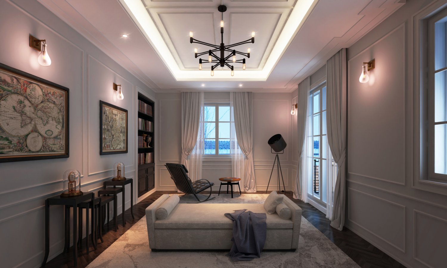 classic readingroom vc 3D Models in Living Room 3DExport